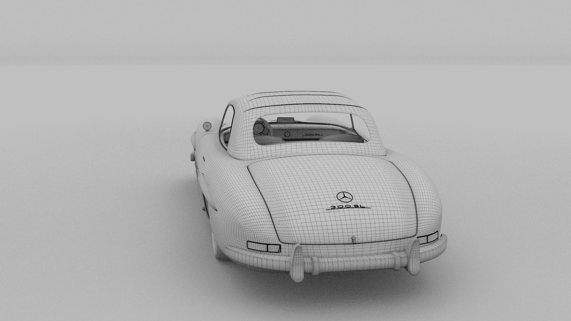 Mercedes 300SL Roaster Top rev 3D model | CGTrader
