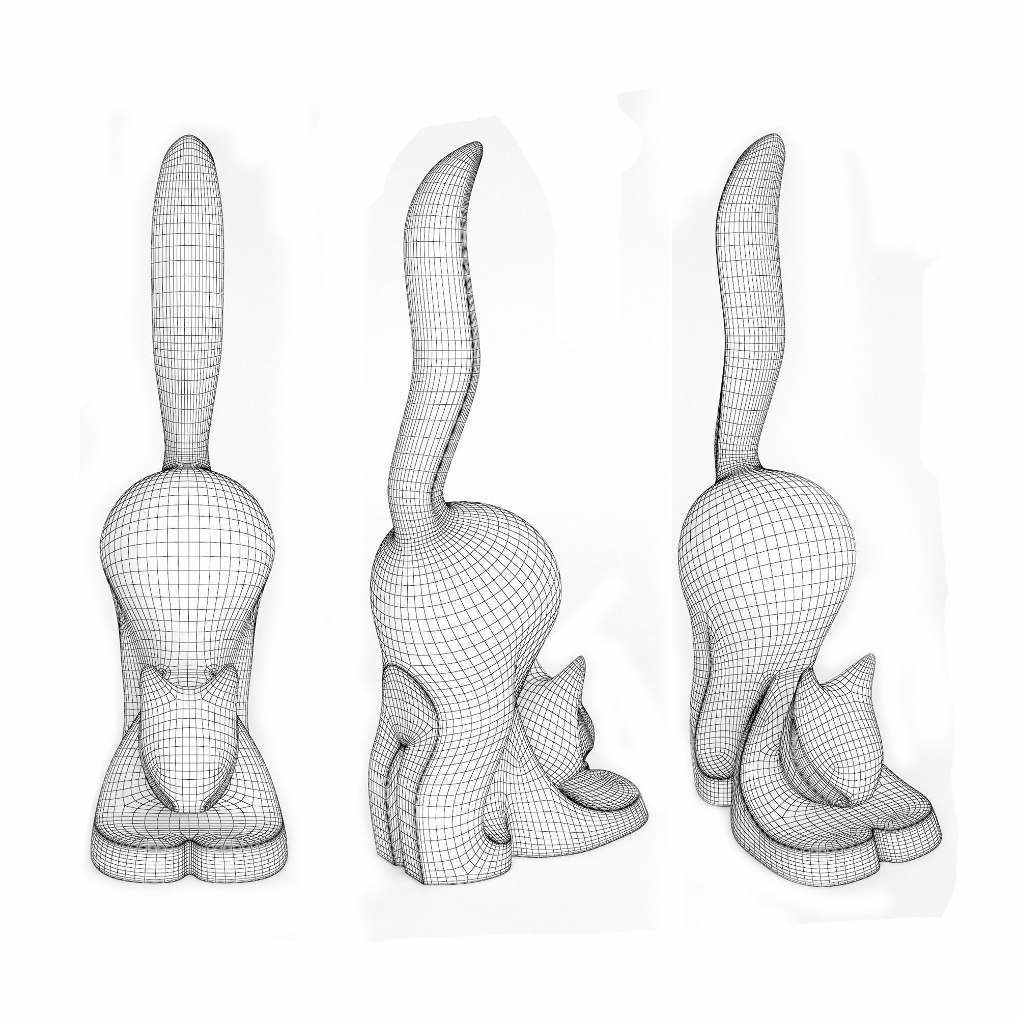 Cat and Fish PBR 3D model | CGTrader