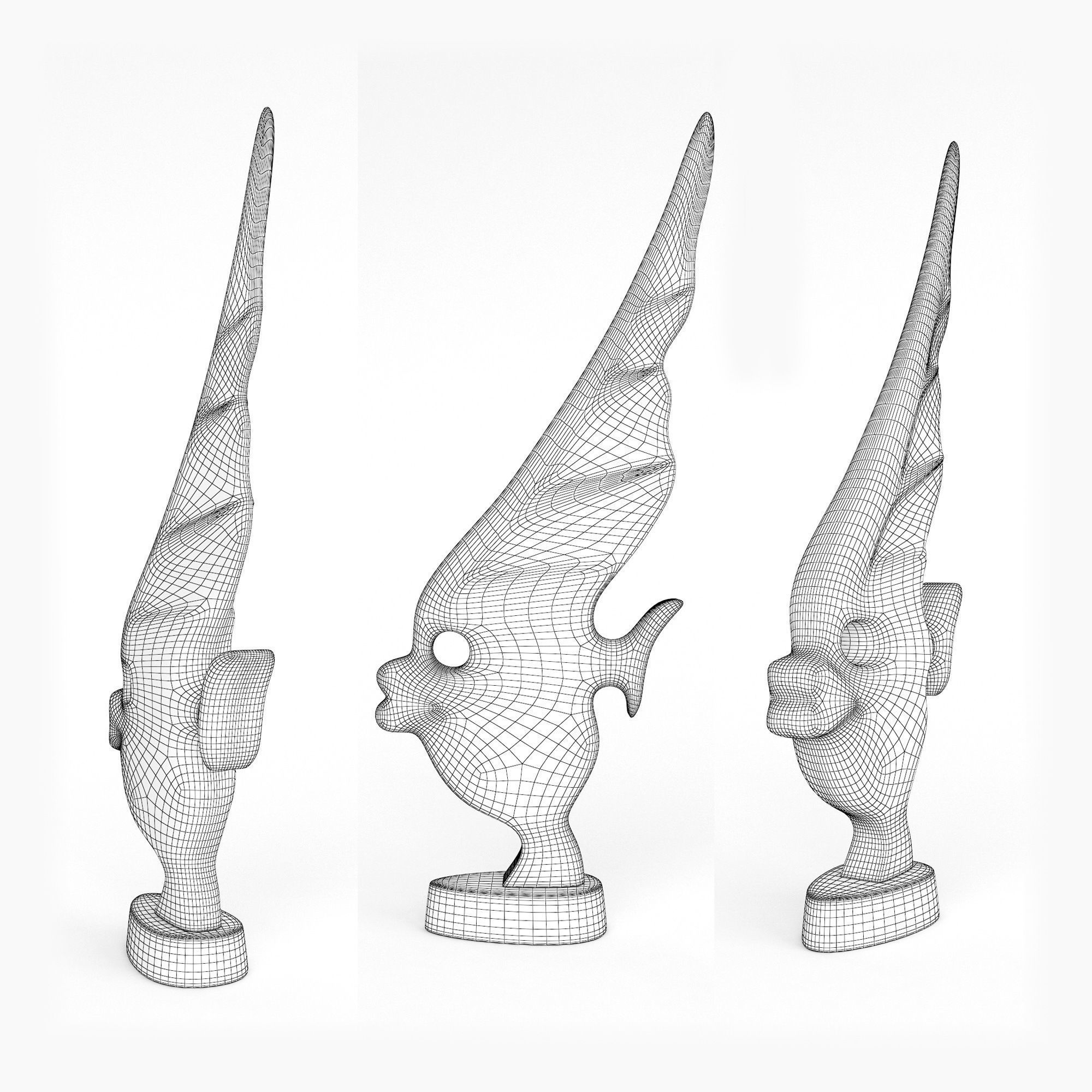 Cat and Fish PBR 3D model | CGTrader