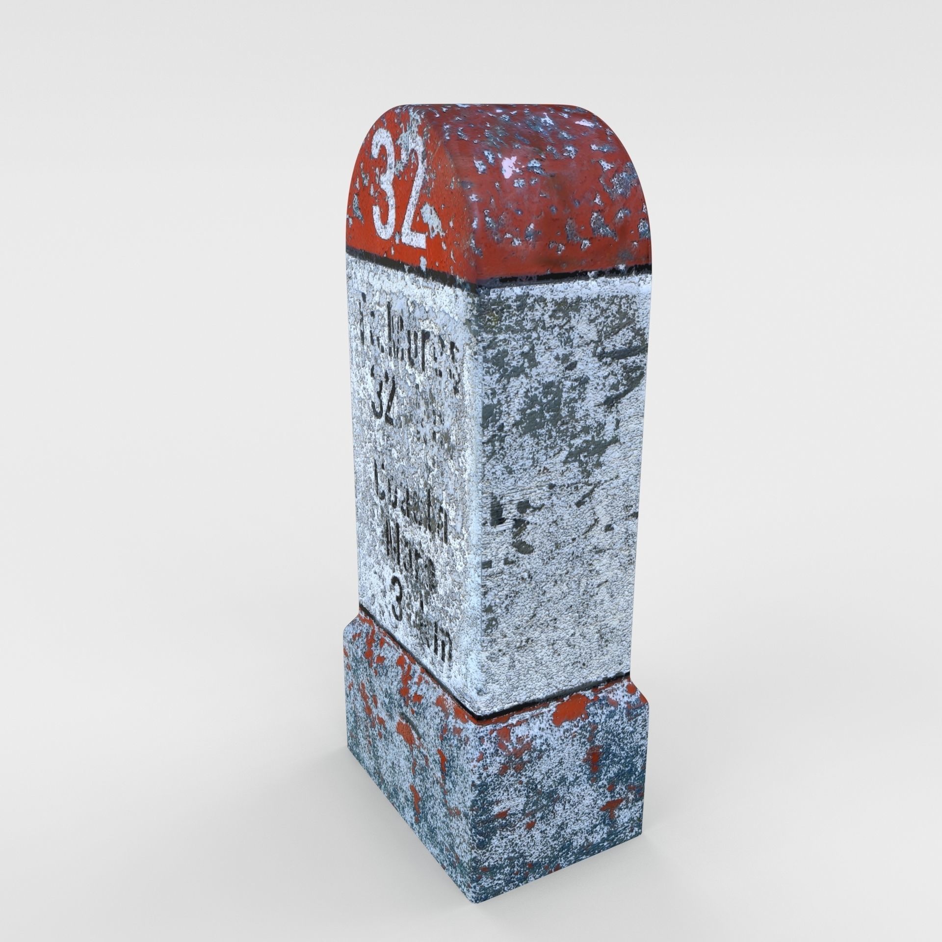 3D model Low Poly Milestone monument VR / AR / low-poly | CGTrader