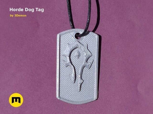 The Horde dog tag - World of Warcraft free 3D model 3D printable | CGTrader