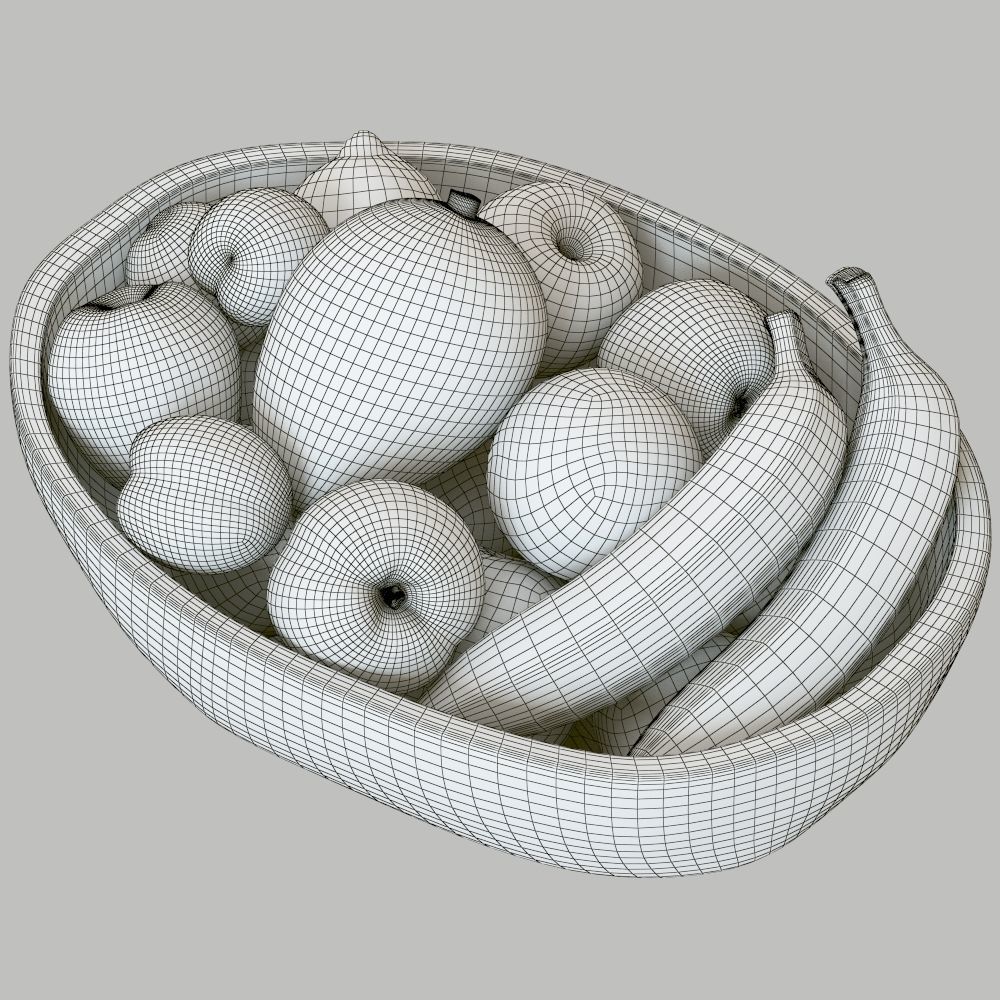 Fruit Bowl 3D model | CGTrader