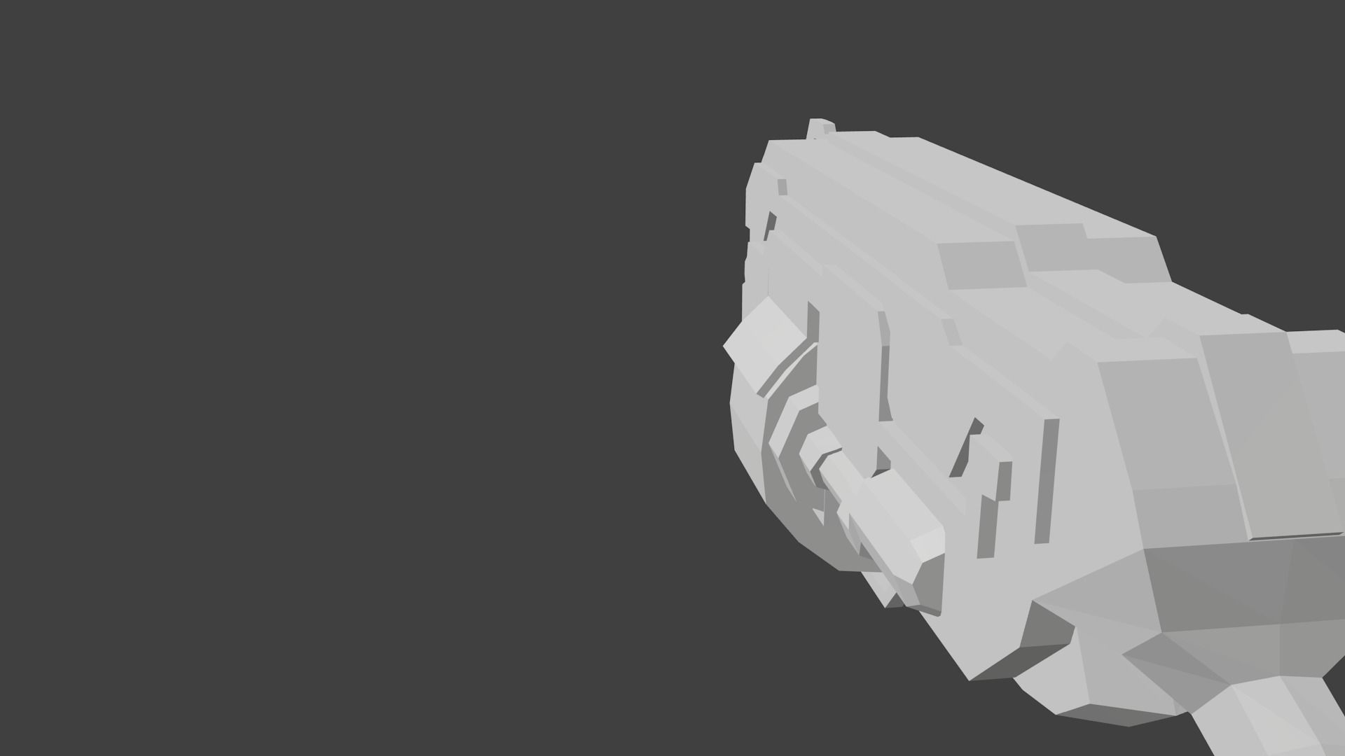 Low Poly Gun free VR / AR / low-poly 3D model | CGTrader