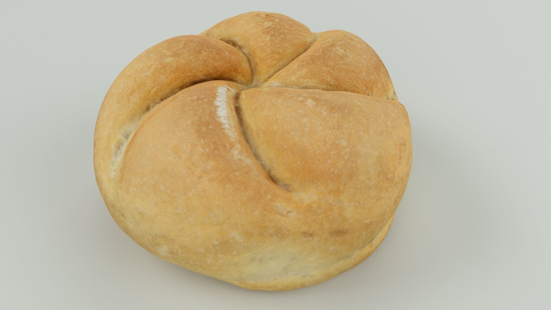 3d scan bread roll - lummerstorfer semmel 1 3D model | CGTrader