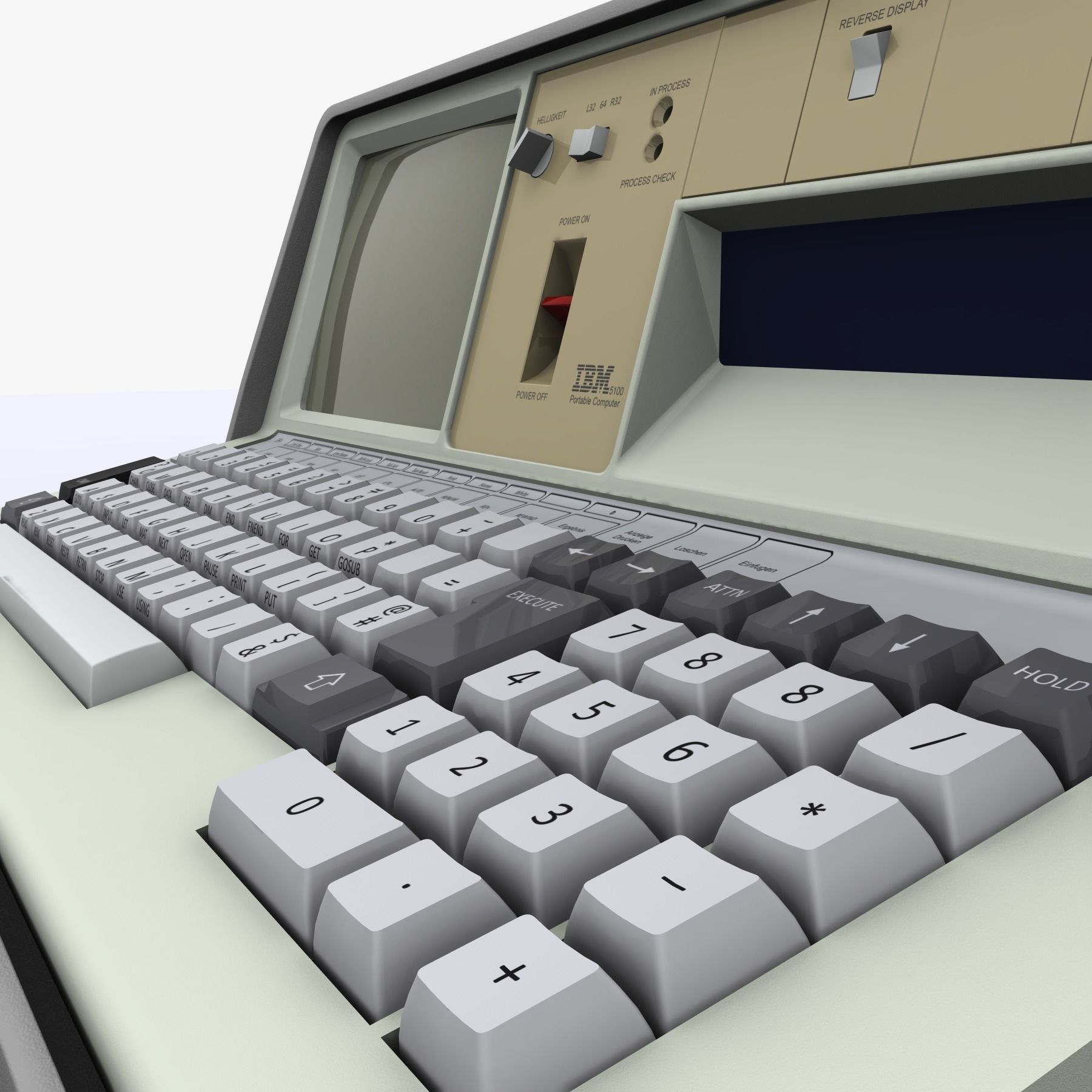 IBM 5100 Portable Computer 3D Model MAX OBJ 3DS FBX | CGTrader.com