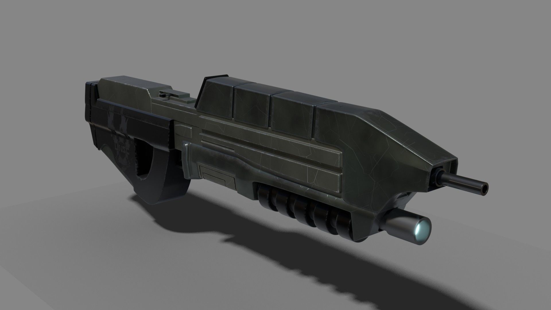 Halo Assault Rifle 3D model | CGTrader