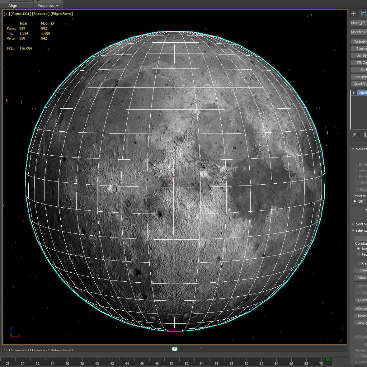 3D model Moon Low poly 3d Model VR / AR / low-poly | CGTrader