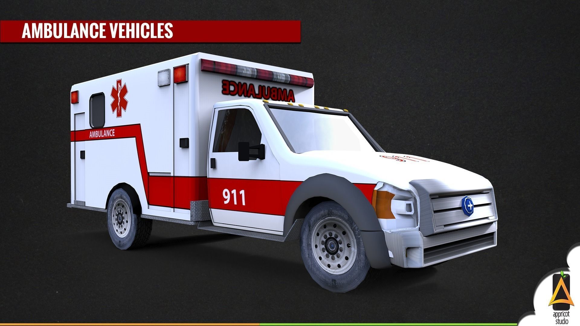 3D model Ambulance Vehicles VR / AR / low-poly | CGTrader