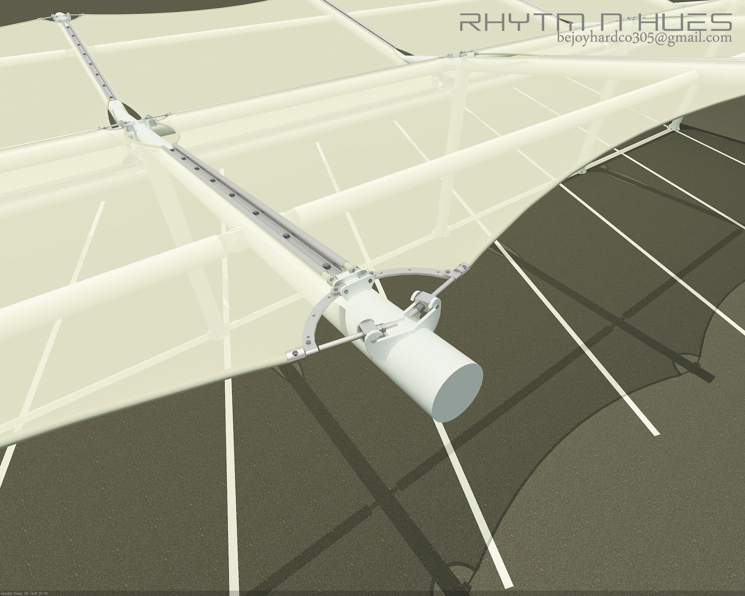 Fabric Shade Structure free 3D model | CGTrader