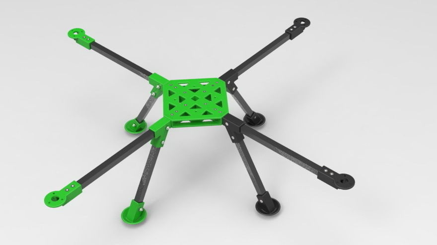 Hobbyking RotorBits QuadCopter Kit With Modular Assembly free 3D model ...