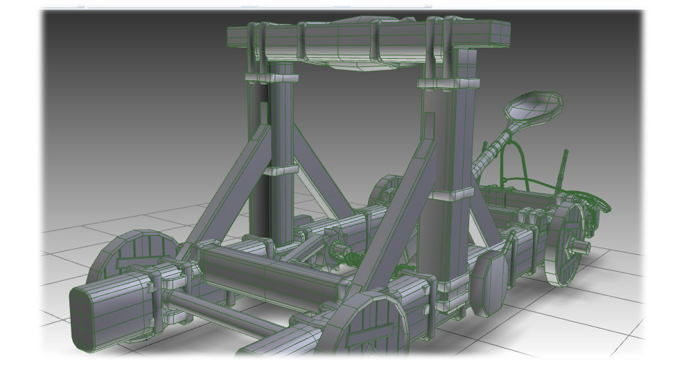 3D model Roman Catapult VR / AR / low-poly | CGTrader