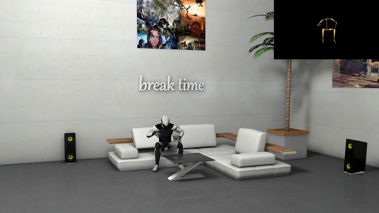break time free 3D model animated | CGTrader