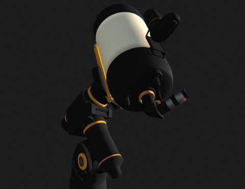 EdgeHD CGEM Telescope 3D model | CGTrader