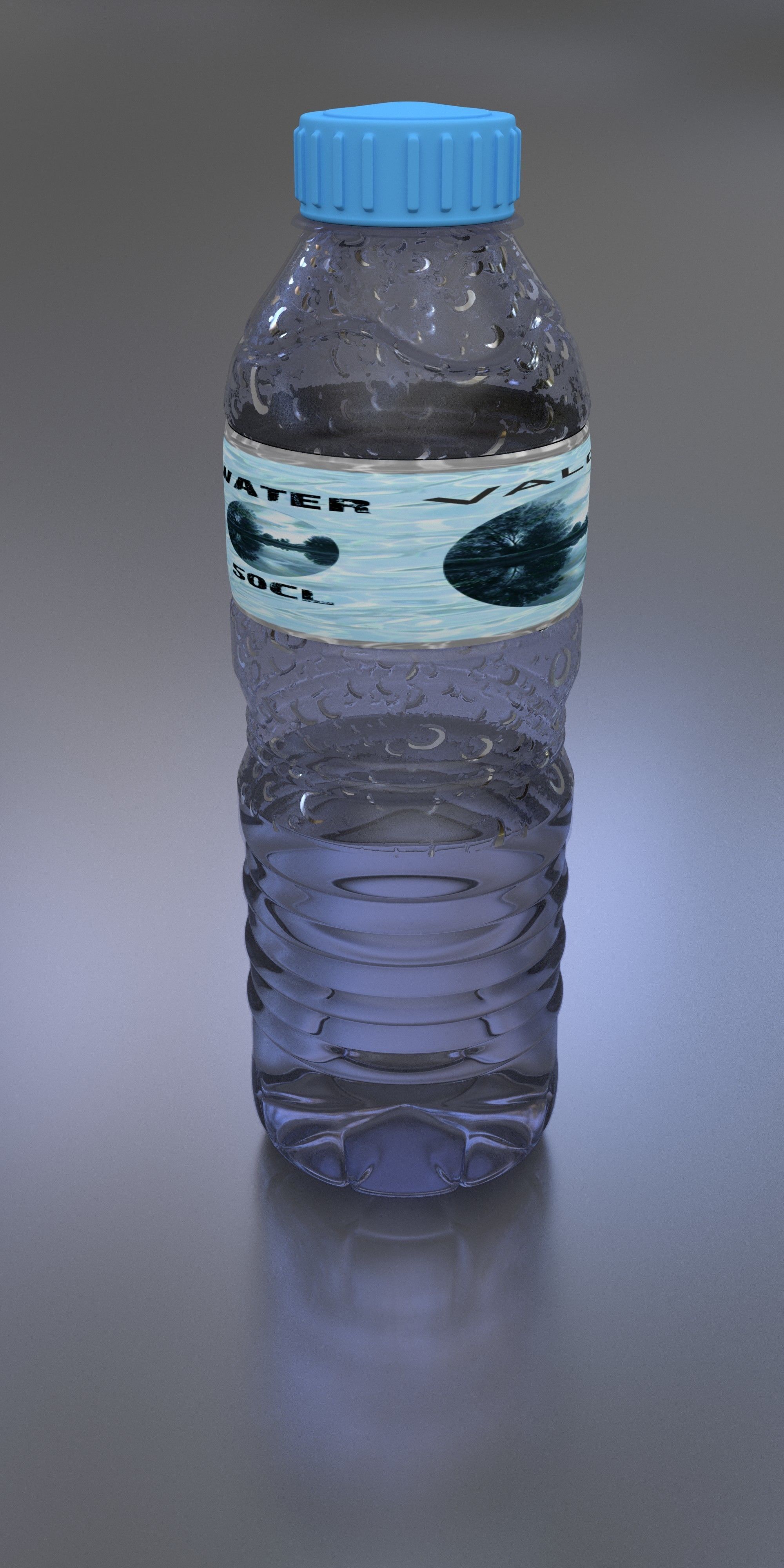 Bottled water free 3D model | CGTrader