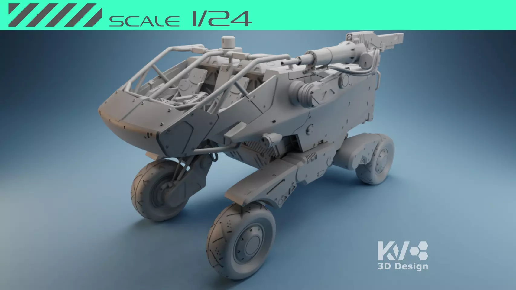 KV-Death Stranding-Pickup Off-Roader Armored 3D model 3D printable ...