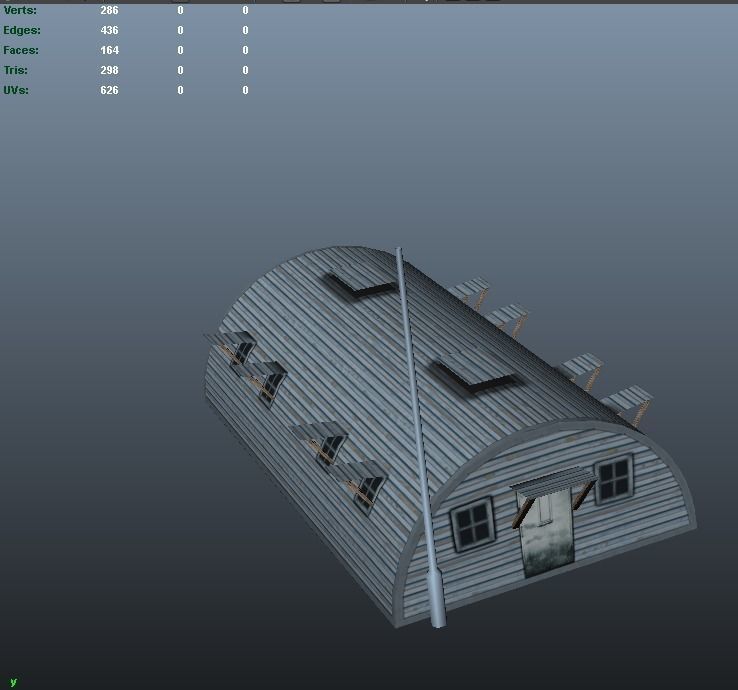 3D model Us Barracks from World War 2 VR / AR / low-poly | CGTrader