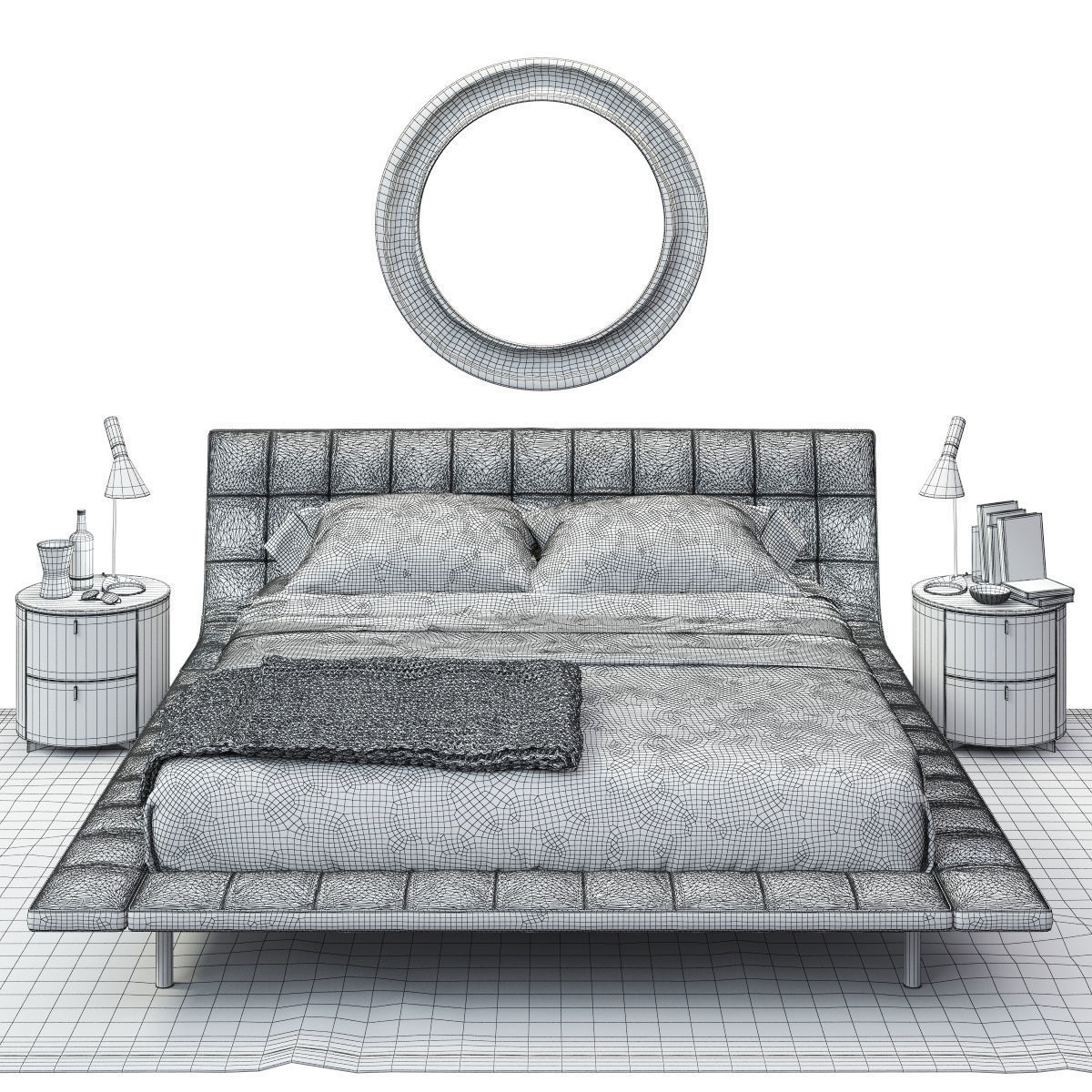 POLIFORM ONDA BED 3D model | CGTrader