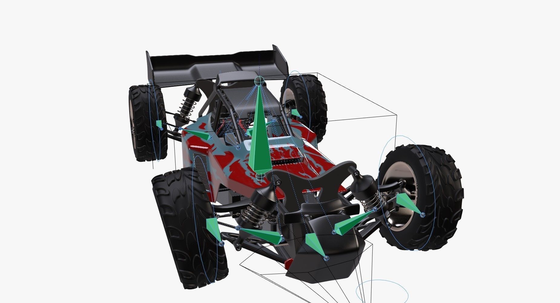 RC Car Rigged 3D model rigged | CGTrader