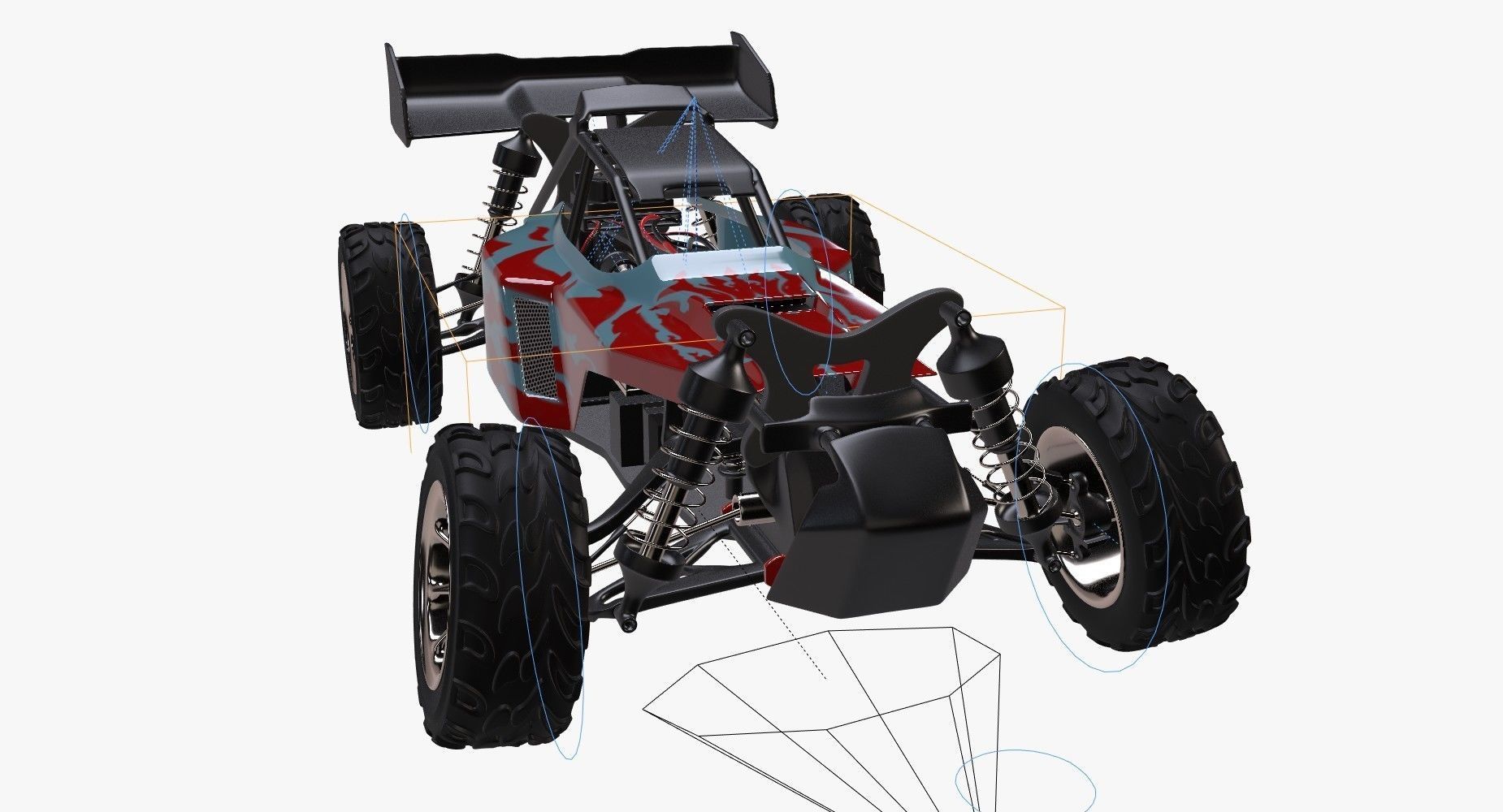 RC Car Rigged 3D model rigged | CGTrader