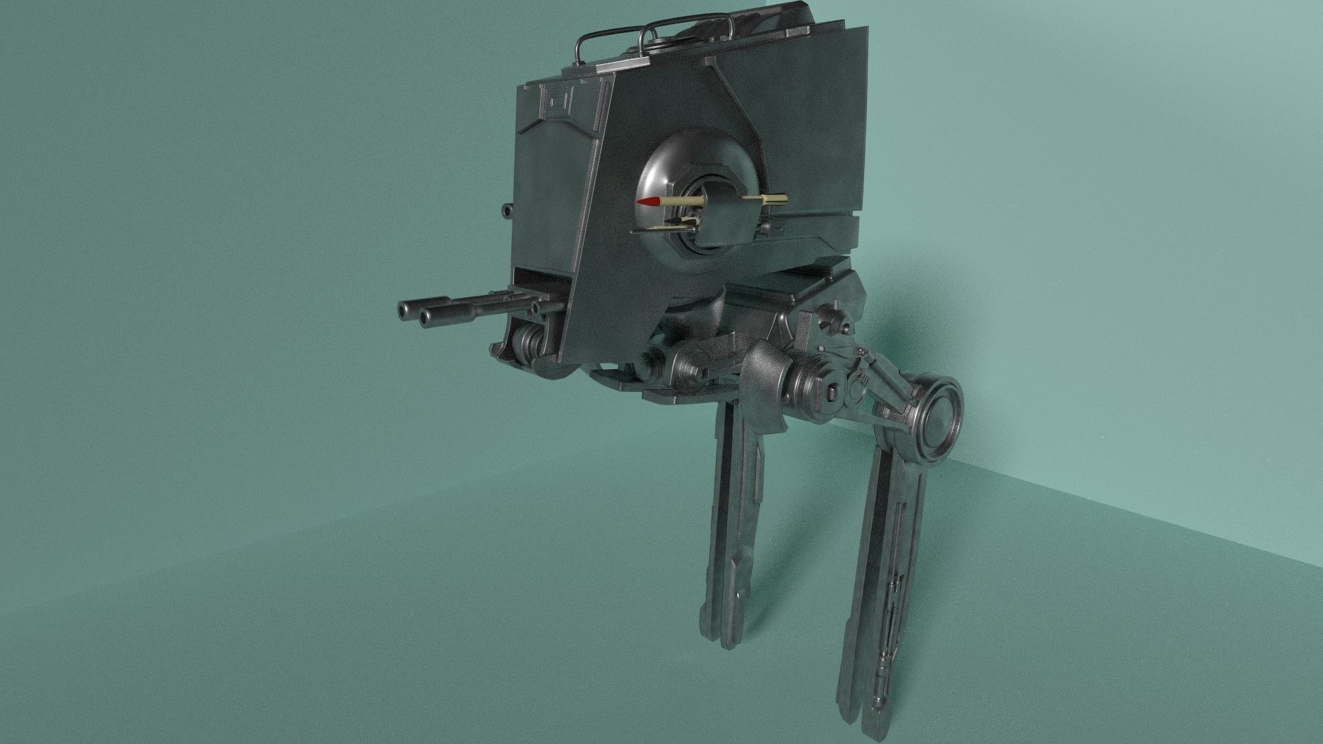 AT-ST star wars at - t machine 3D model rigged | CGTrader