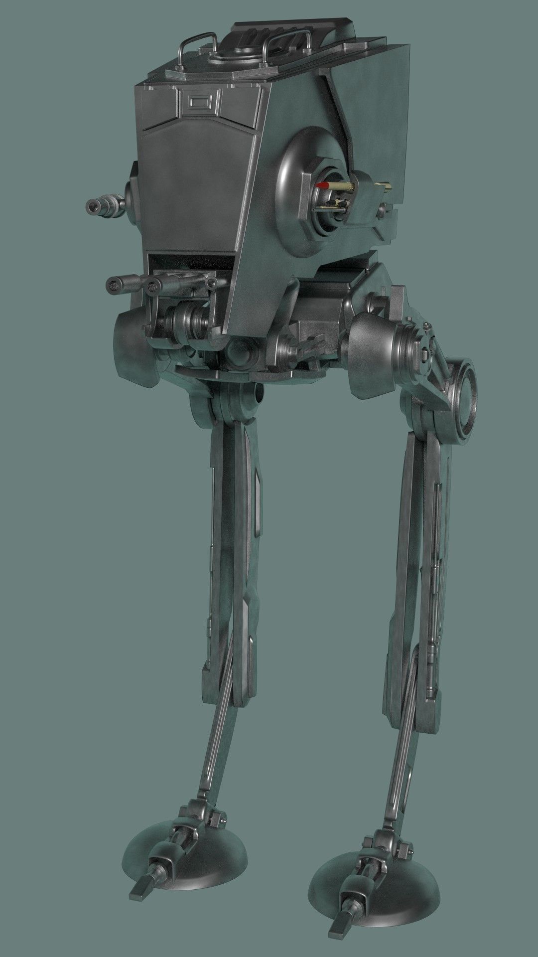 AT-ST star wars at - t machine 3D model rigged | CGTrader