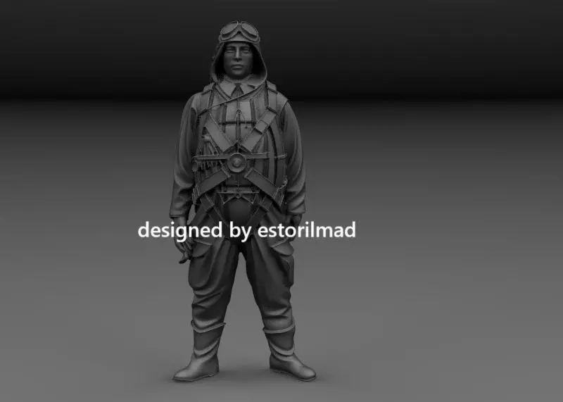WW2 JAPANESE PILOT PLANE ZERO KAMIKAZE V4 3D model 3D printable | CGTrader