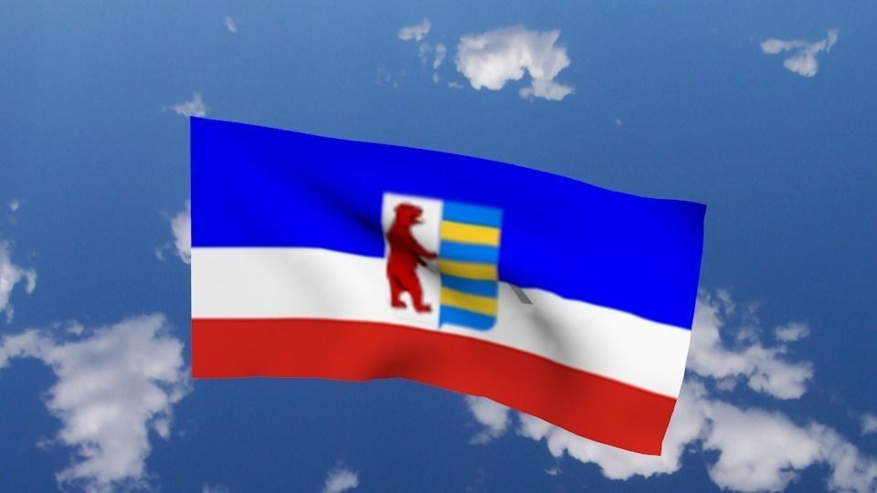 Ruthenian flag free 3D model animated | CGTrader