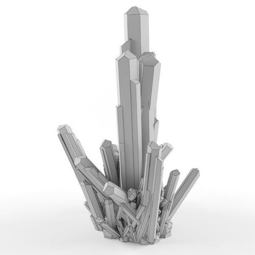 Crystal Emerald Gem 3D Model Quartz 3D Model MAX OBJ FBX | CGTrader.com