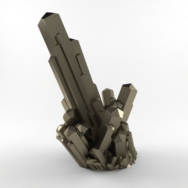 Crystal Emerald Quartz 3D Model Gem Pack 20 Pieces 3D model | CGTrader