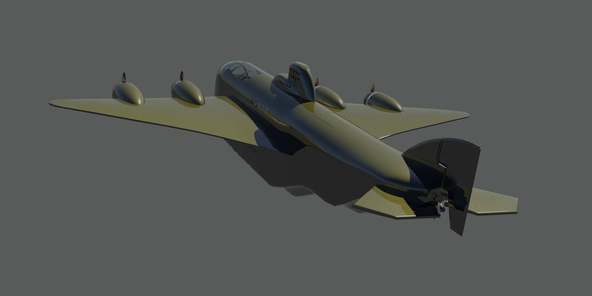 Flying submarine Cruiser 3D model | CGTrader