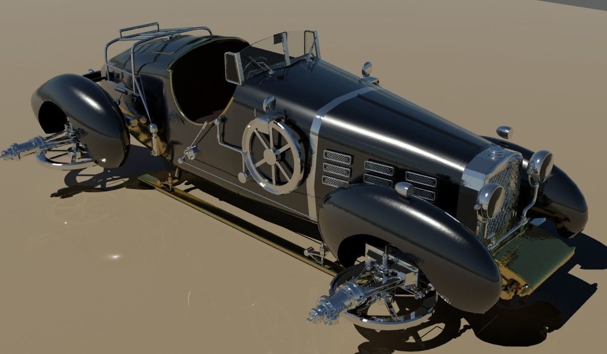 Fantasy Flying car 3D model | CGTrader