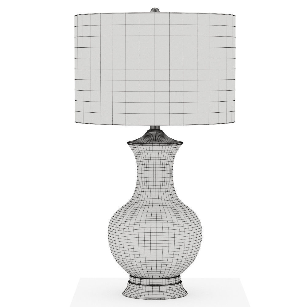 LILOU TABLE LAMP GREEN 3D model | CGTrader
