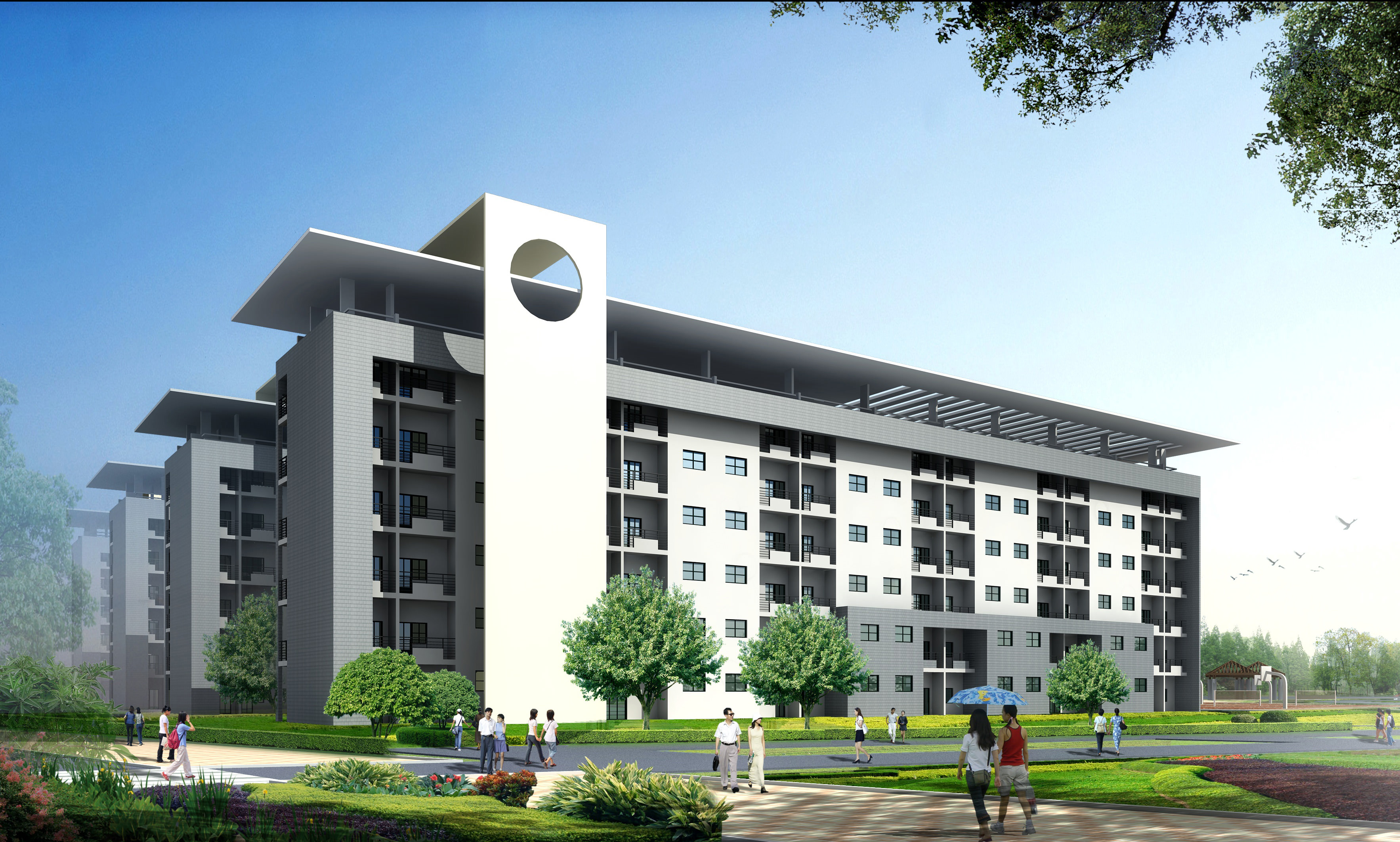 Building for Hostels Apartments 3D Model MAX 3DS | CGTrader.com