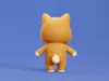 3D model Cartoon Cat and Dog Shiba Chibi Kawaii Characters Animals Pack ...