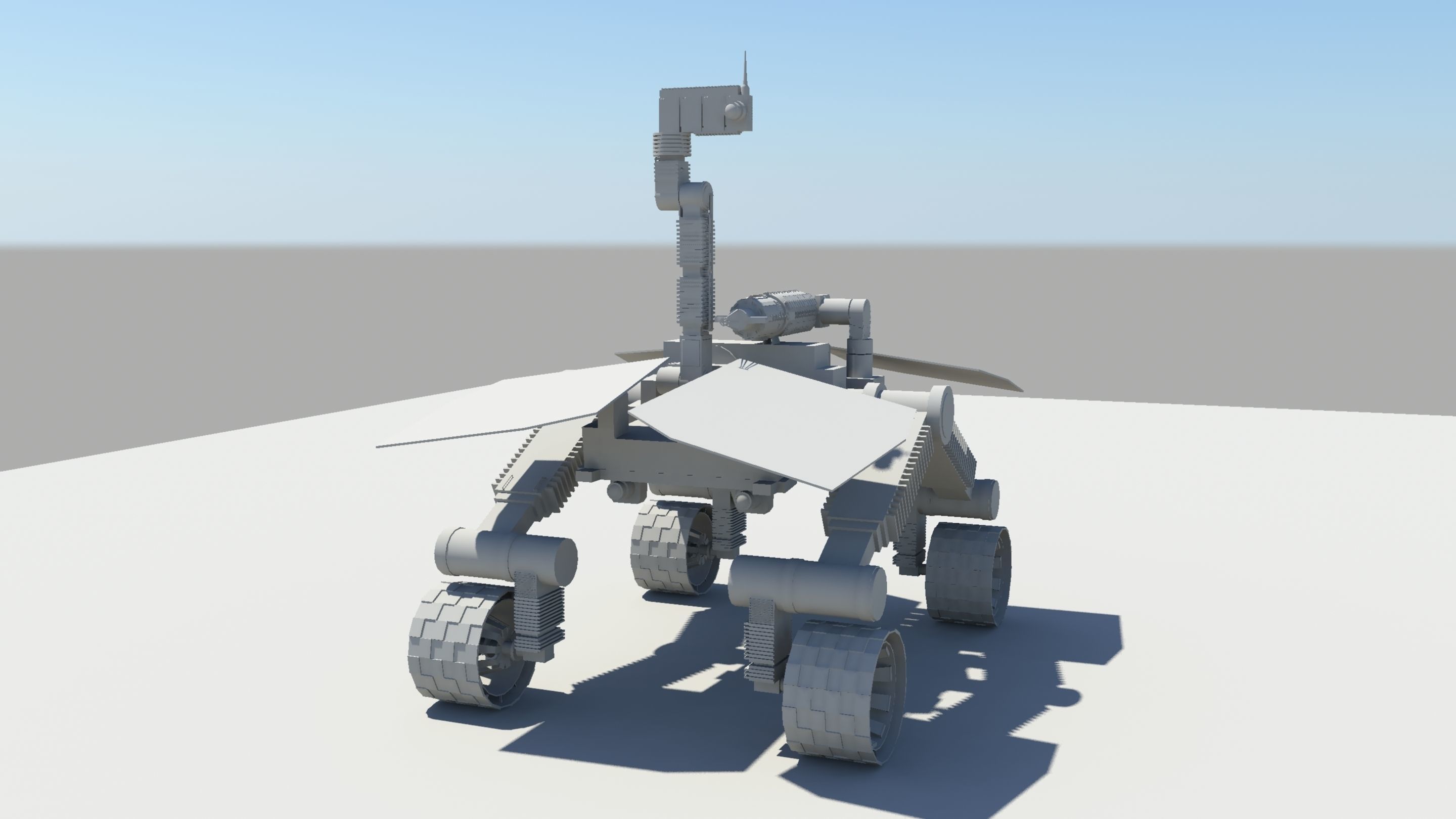 Space Rover free 3D model animated rigged | CGTrader