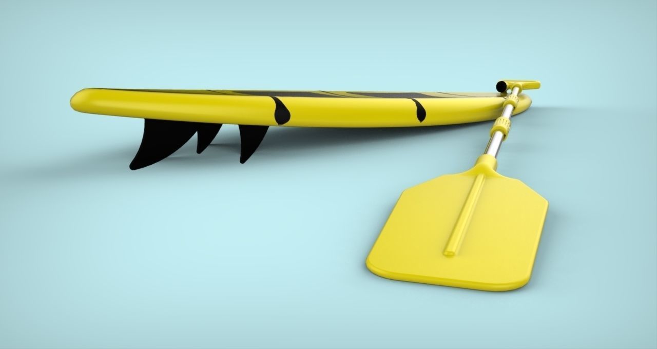 The Best Paddle Board free 3D model animated | CGTrader