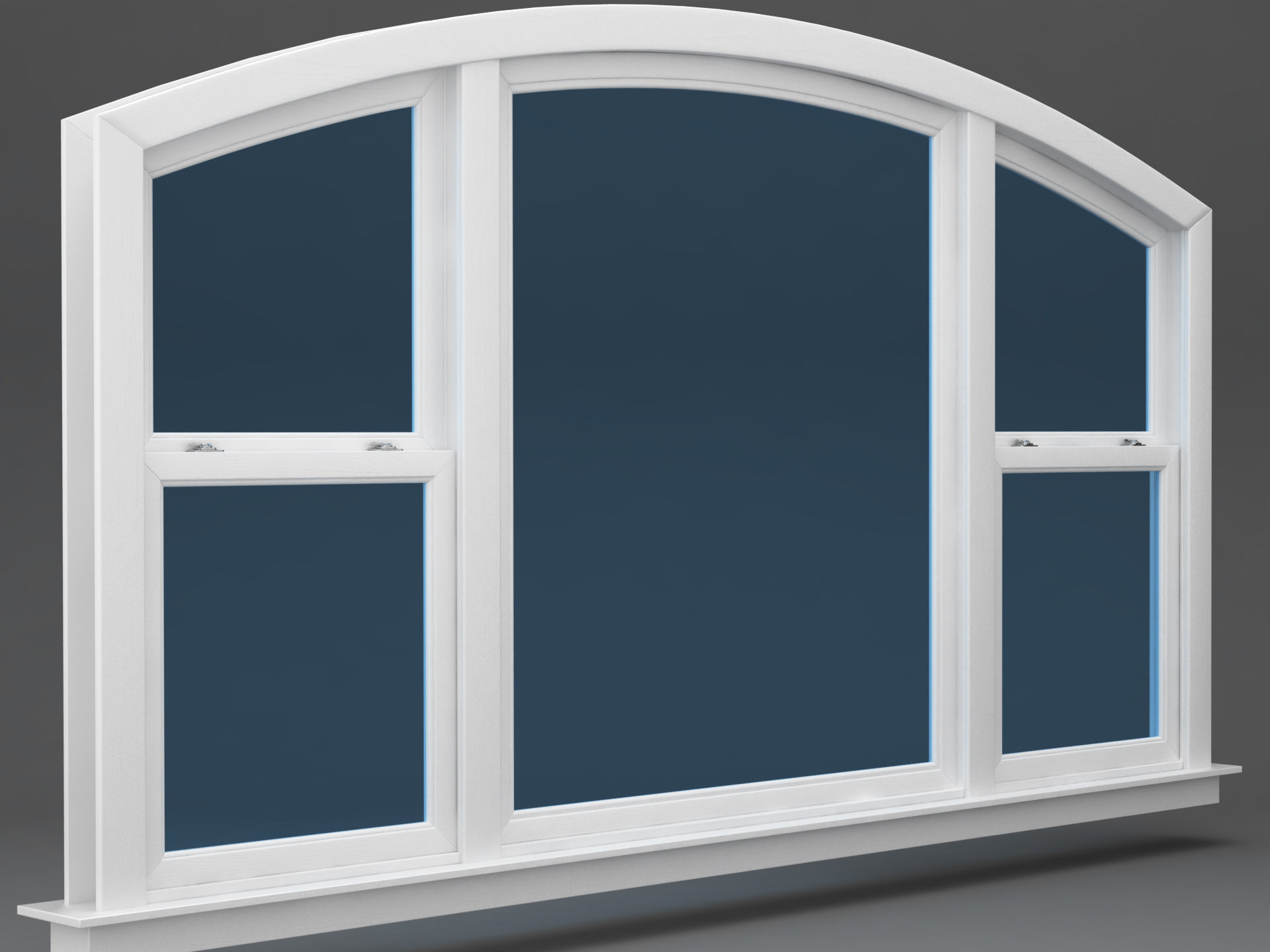 Segment head picture window 3D model | CGTrader