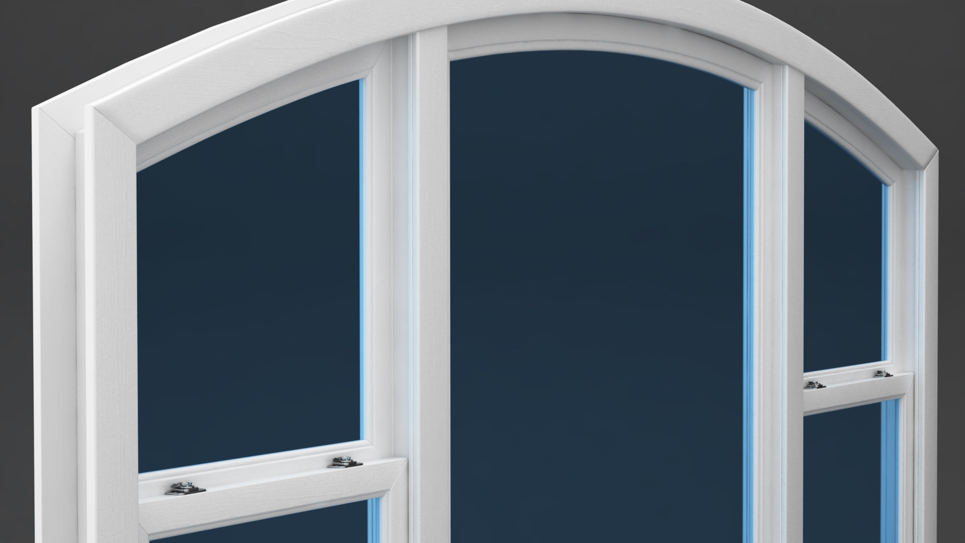 Segment head picture window 3D model | CGTrader