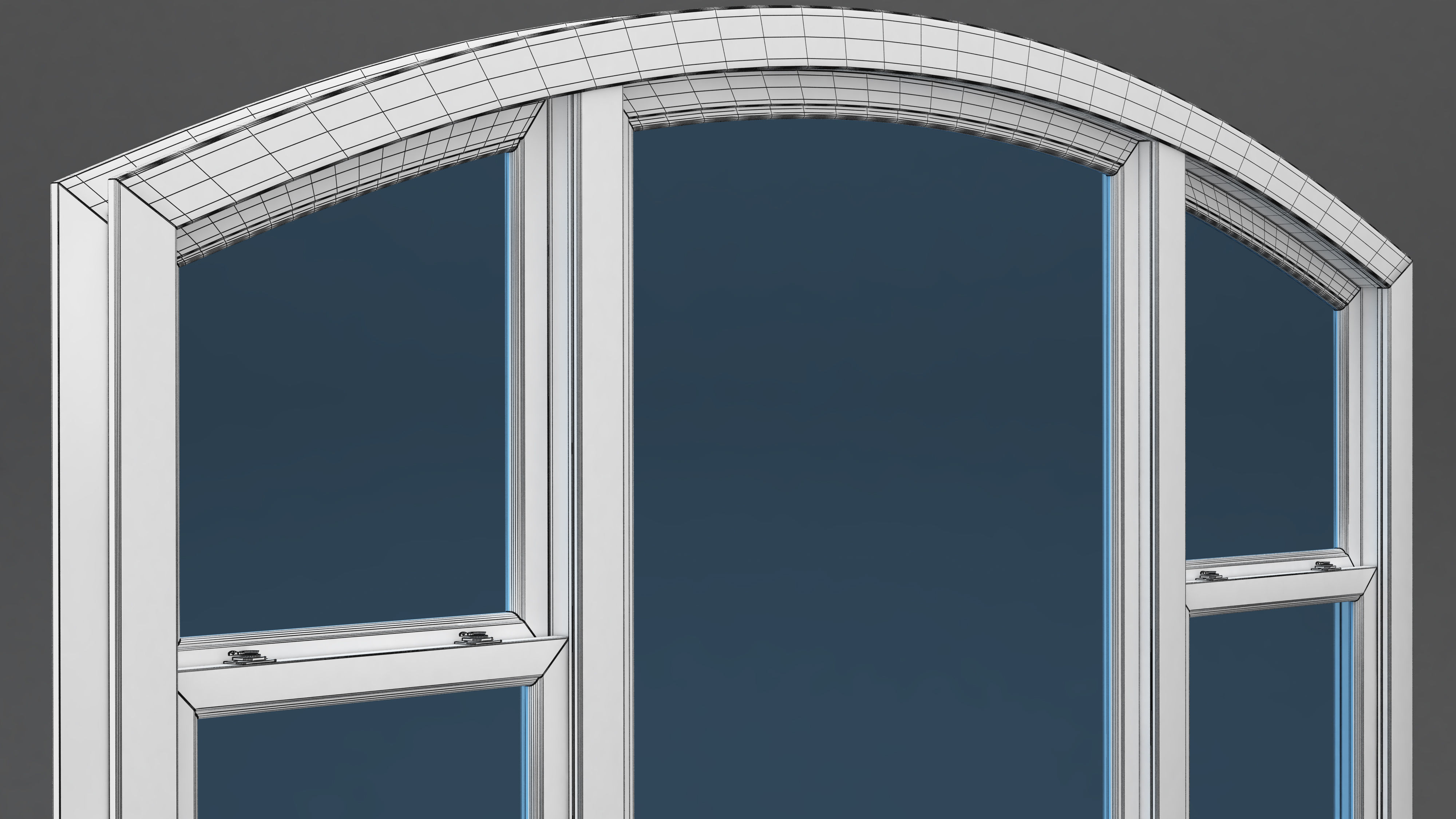 Segment head picture window 3D model | CGTrader