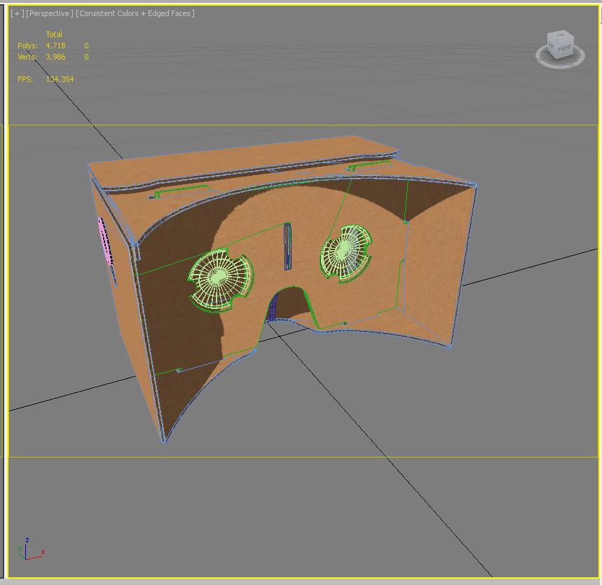Google cardboard virtual reality headset 3D model | CGTrader