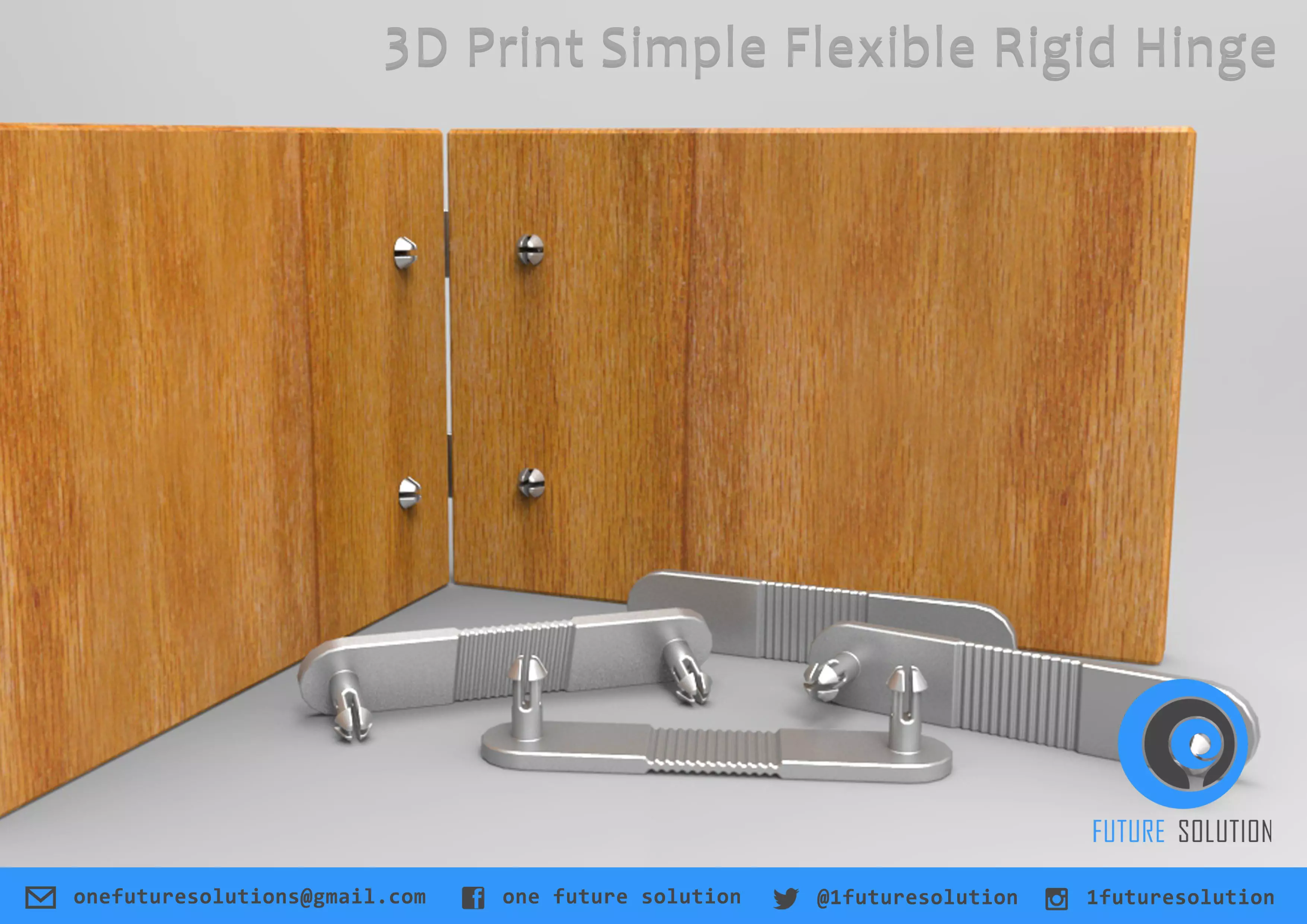 3D Print Simple Flexible Rigid Hinge free 3D model 3D printable | CGTrader