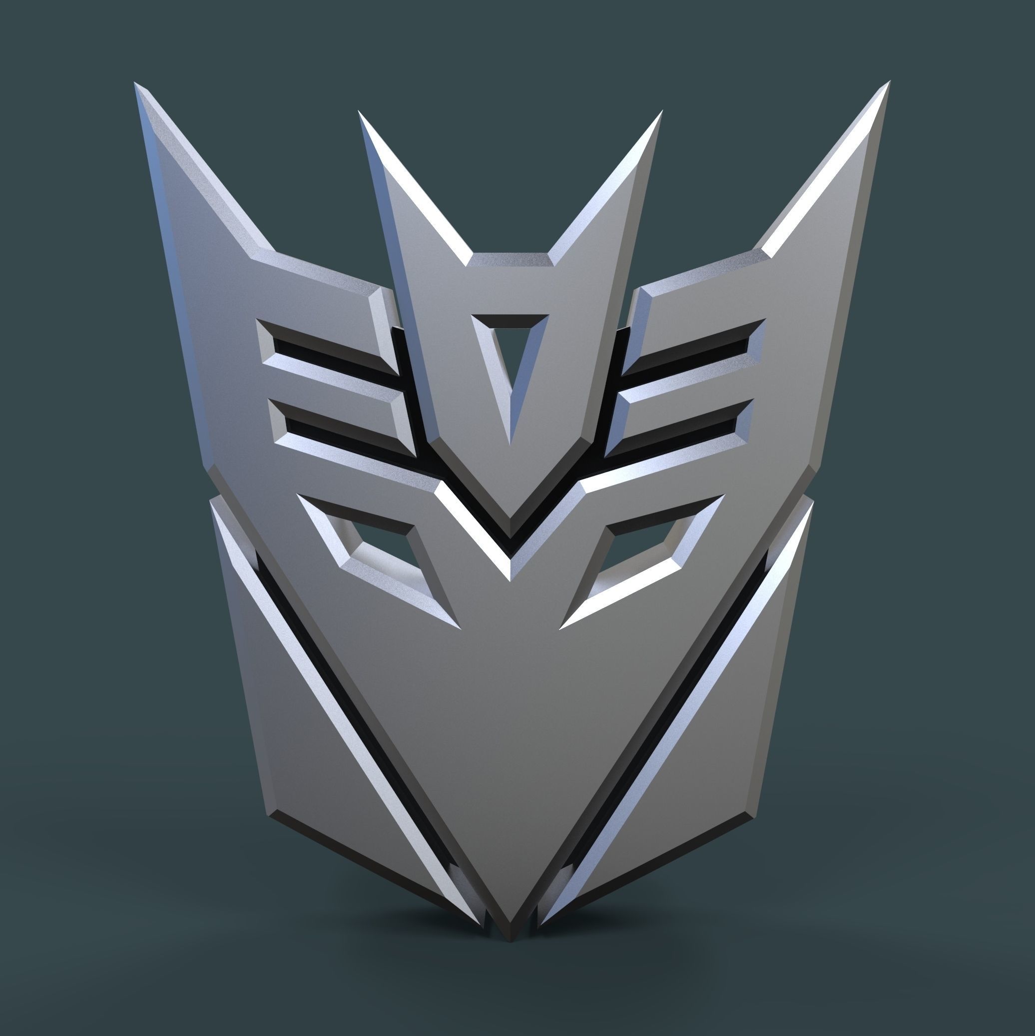 3D printable Decepticons logo 3D model | CGTrader