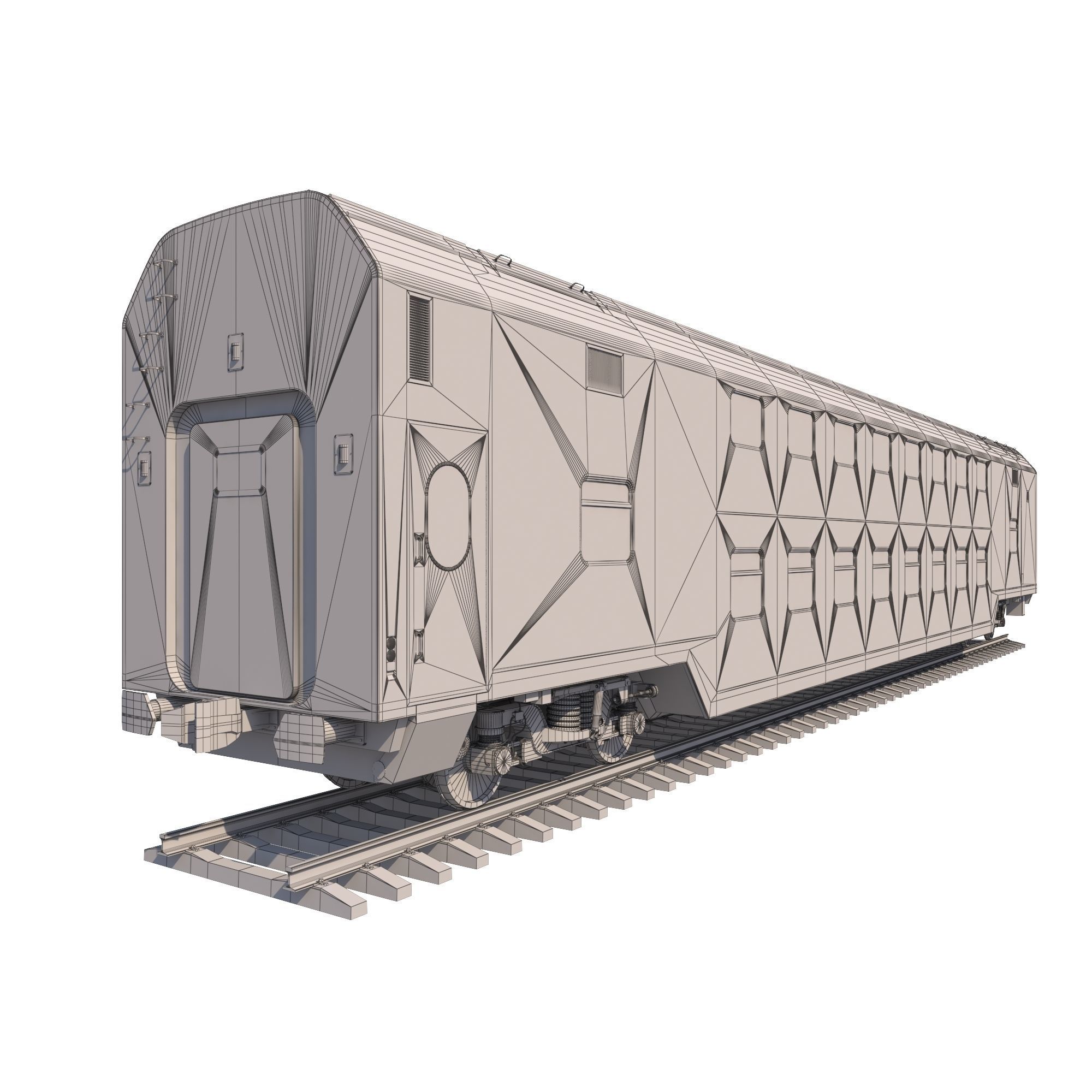 Train Double-decker wagon RUS 3D model | CGTrader