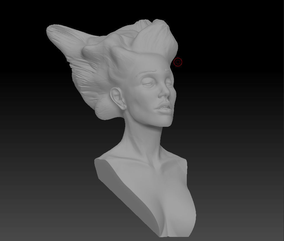 Angel Bust Wing-Haired Lady free 3D model 3D printable | CGTrader