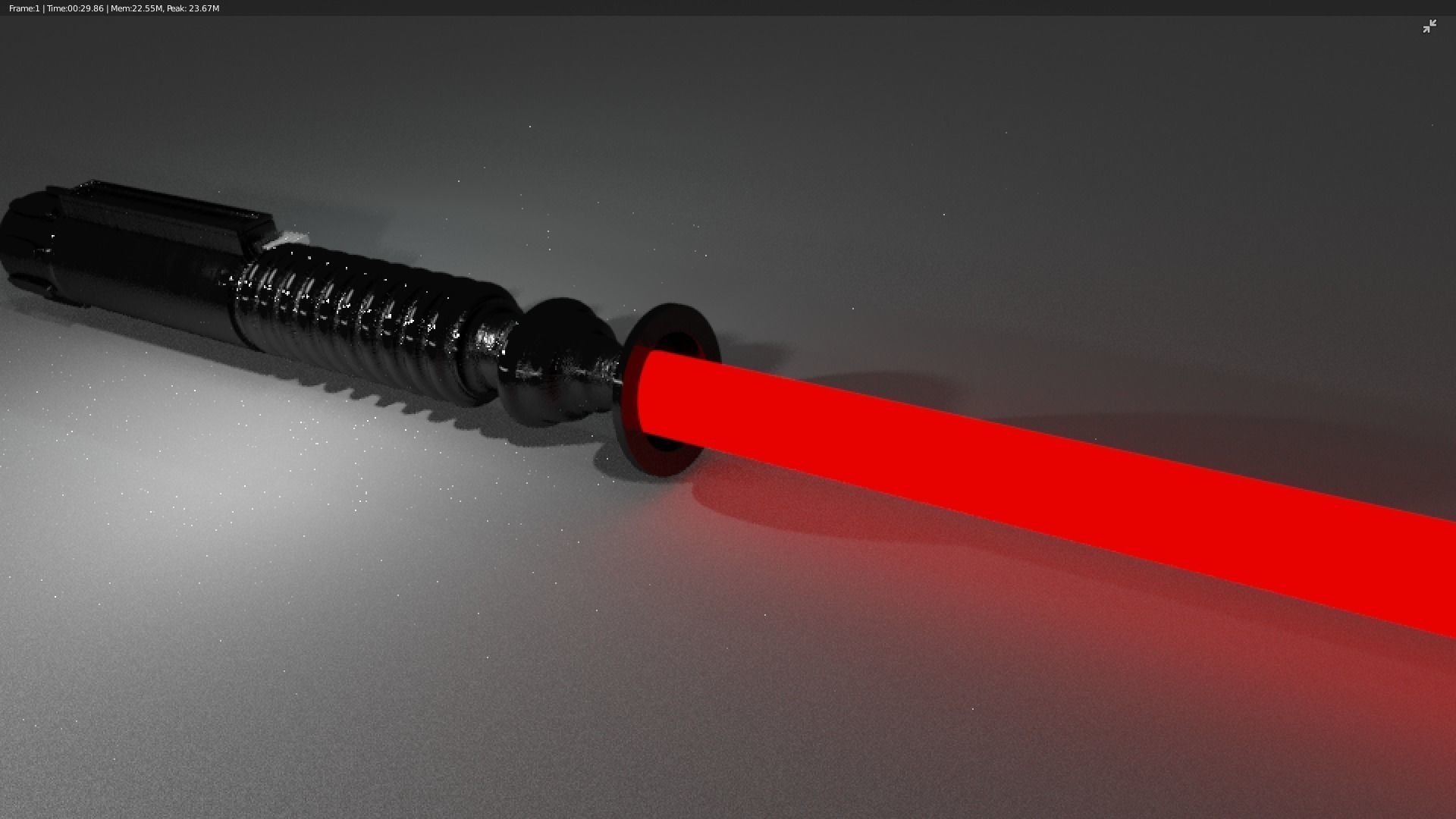 Red Lightsaber free 3D model | CGTrader