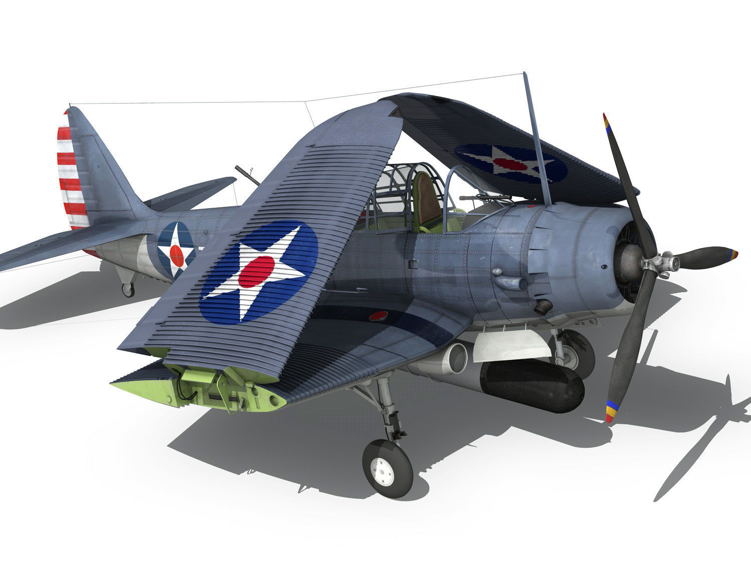 Douglas TDB-1 Devastator - T1 3D model | CGTrader