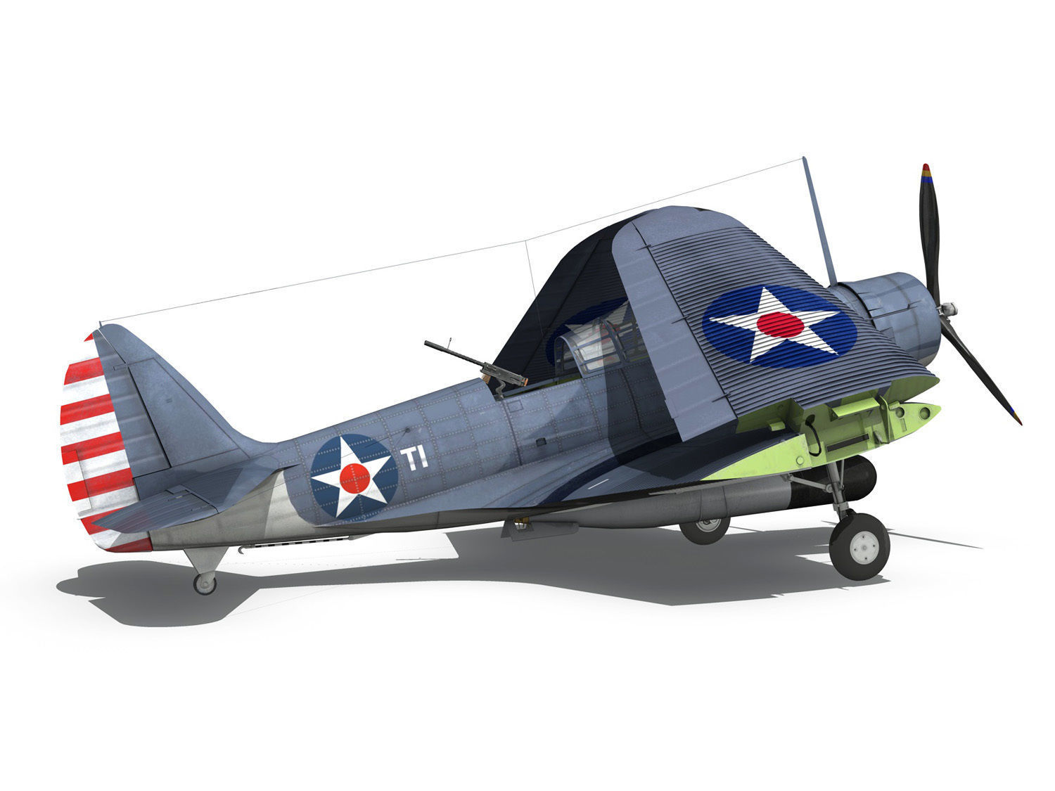 Douglas TDB-1 Devastator - T1 3D model | CGTrader