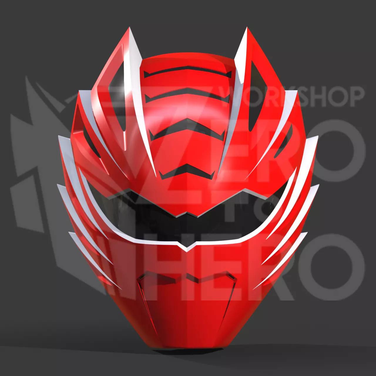 Gekiranger - Power Rangers Jungle Fury Red Master Mode helmet 3D model ...