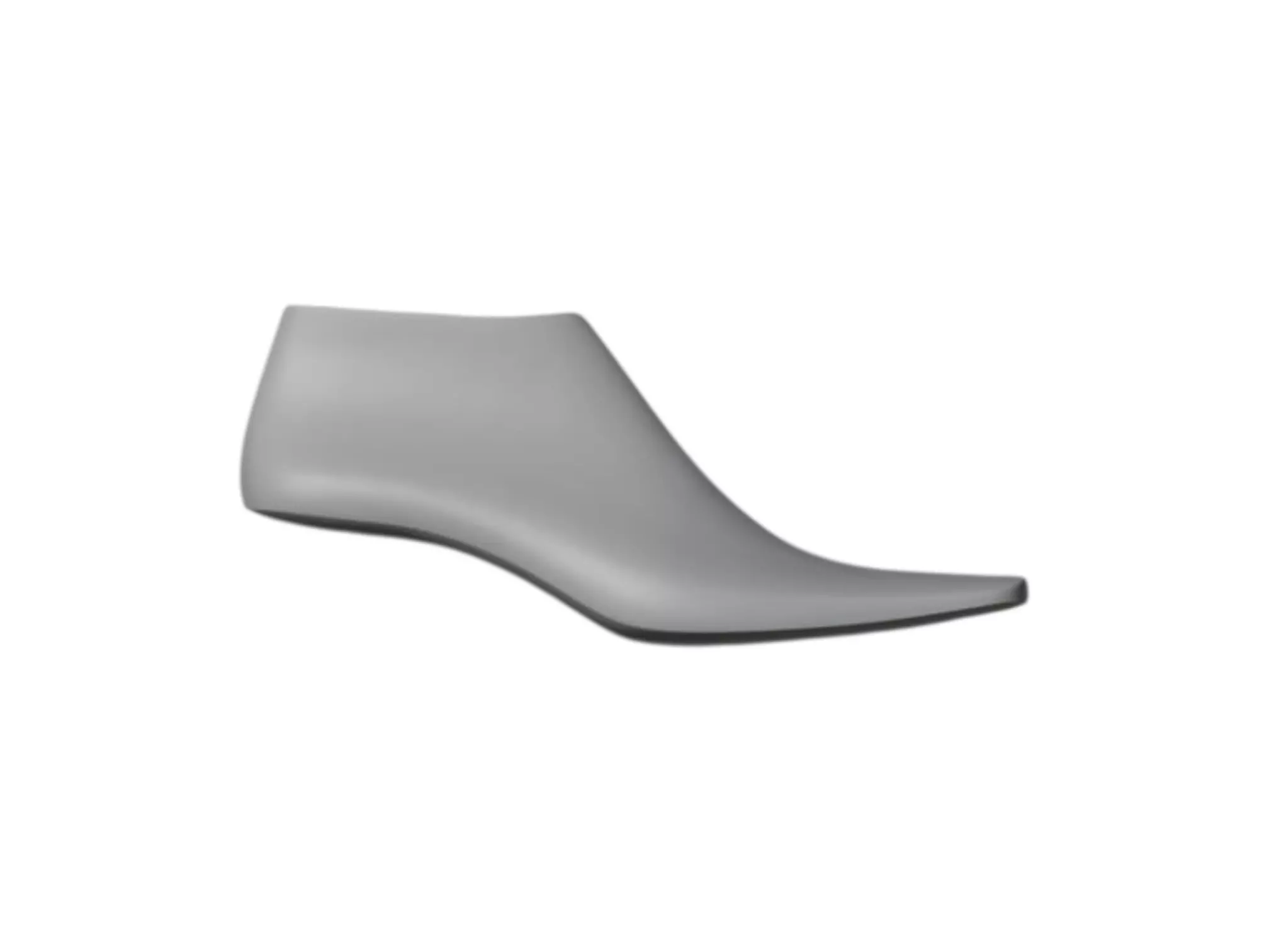 3D STL WOMEN 38 SIZE SQUARE TOE FASHION SHOE LAST 3D model 3D printable ...