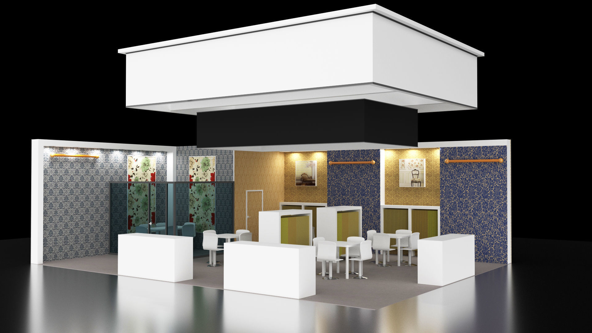 Exhibition 3 Stand Design 3D model | CGTrader